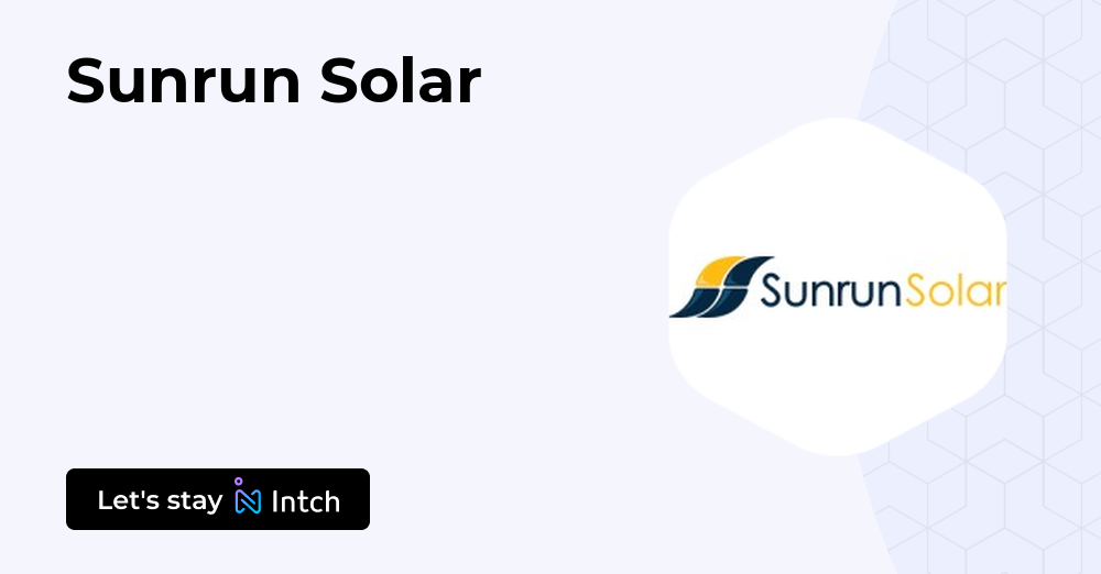 Sunrun Solar | Intch