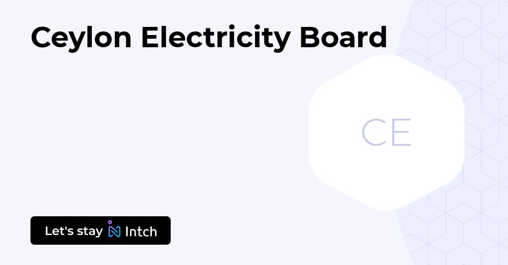 Ceylon Electricity Board | Intch
