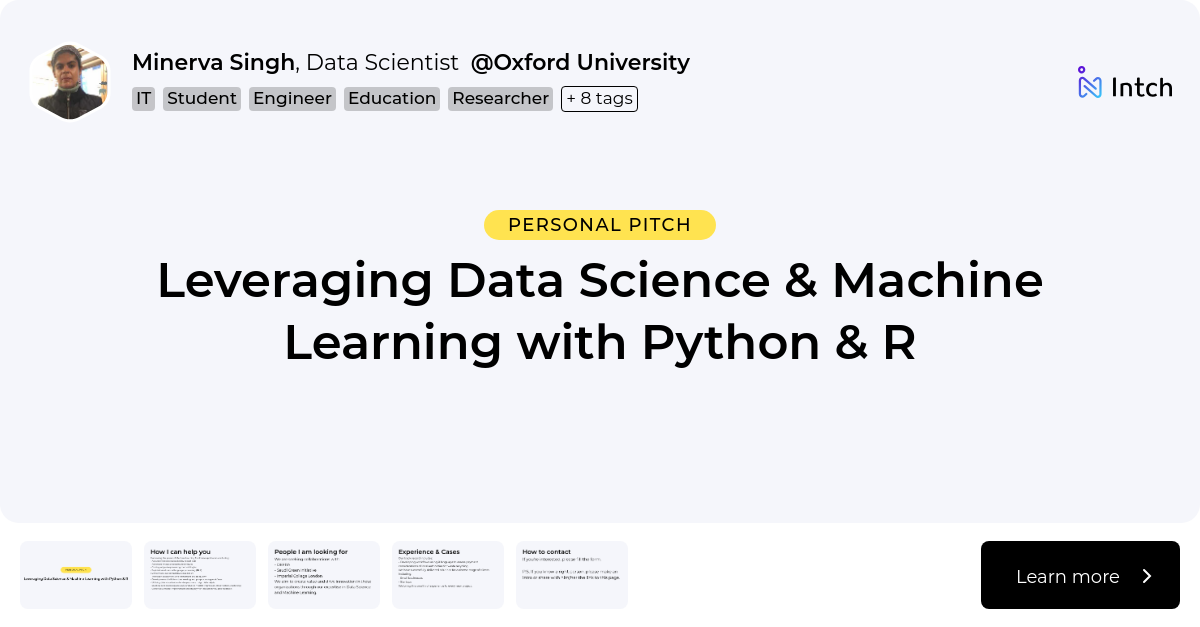Minerva Singh - Leveraging Data Science & Machine Learning with Python ...