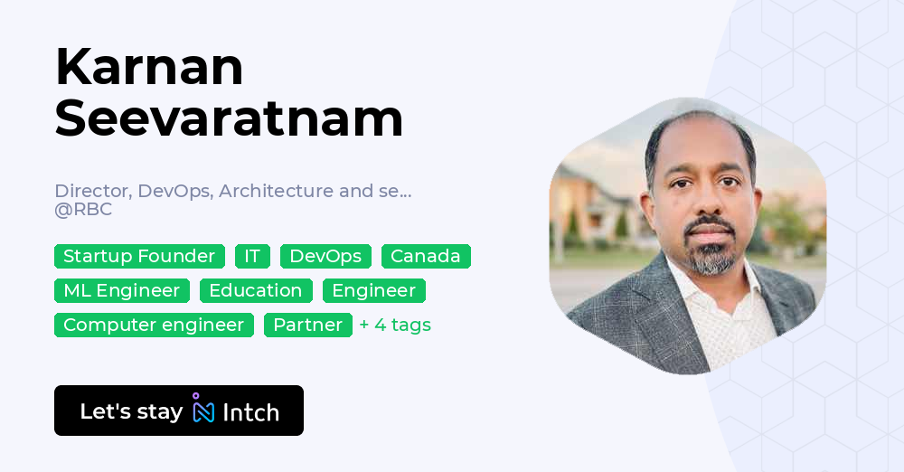 Karnan Seevaratnam - Director, DevOps, Architecture and security., RBC ...