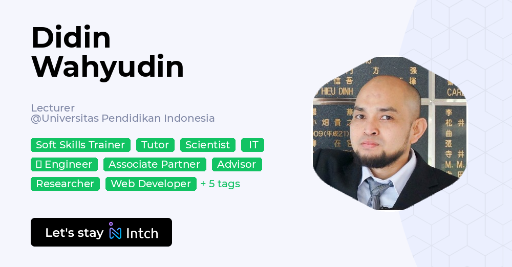Didin Wahyudin - Lecturer, Universitas Pendidikan Indonesia | Intch