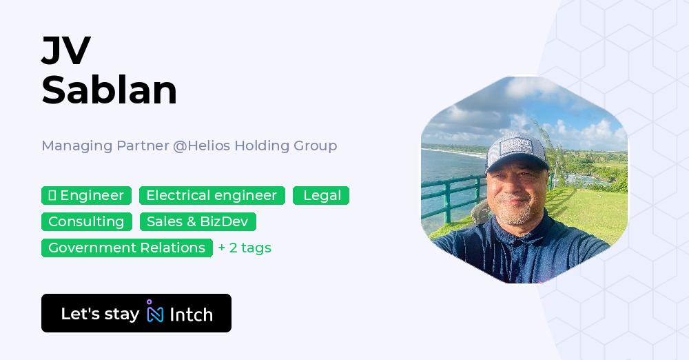 JV Sablan - Managing Partner, Helios Holding Group | Intch