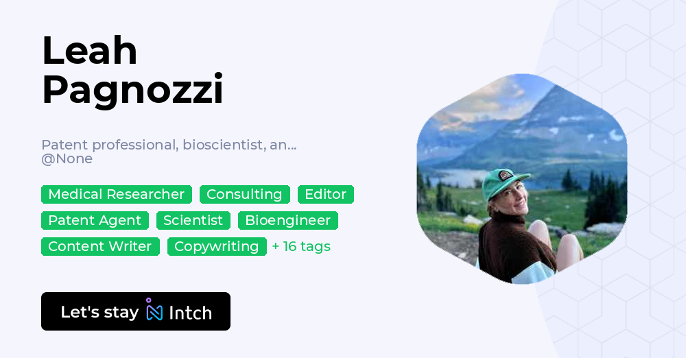 Leah Pagnozzi - Patent professional, bioscientist, and crypto ...