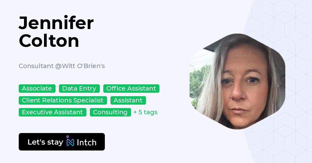 Jennifer Colton - Consultant, Witt O'Brien's | Intch