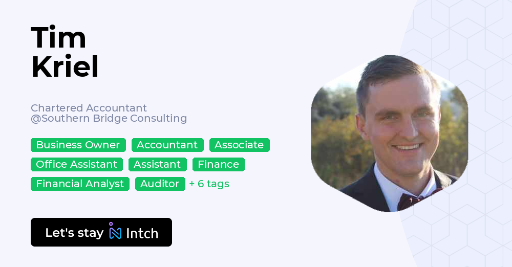 Tim Kriel - Chartered Accountant, Southern Bridge Consulting | Intch