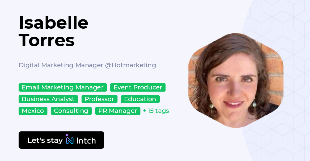 Isabelle Torres - Digital Marketing Manager, Hotmarketing | Intch