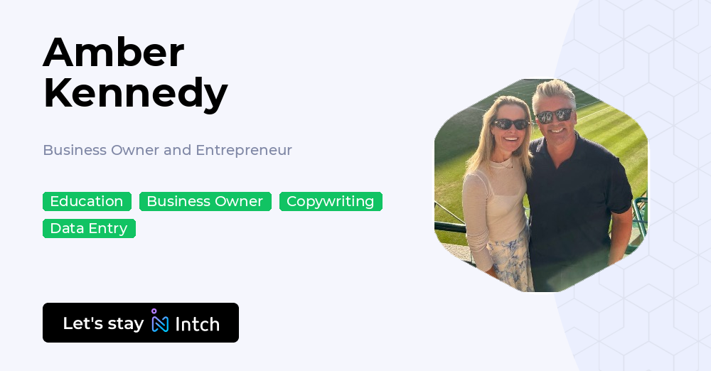 Amber Kennedy Business Owner And Entrepreneur Intch