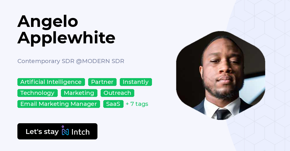 Angelo Applewhite - Contemporary SDR, MODERN SDR | Intch