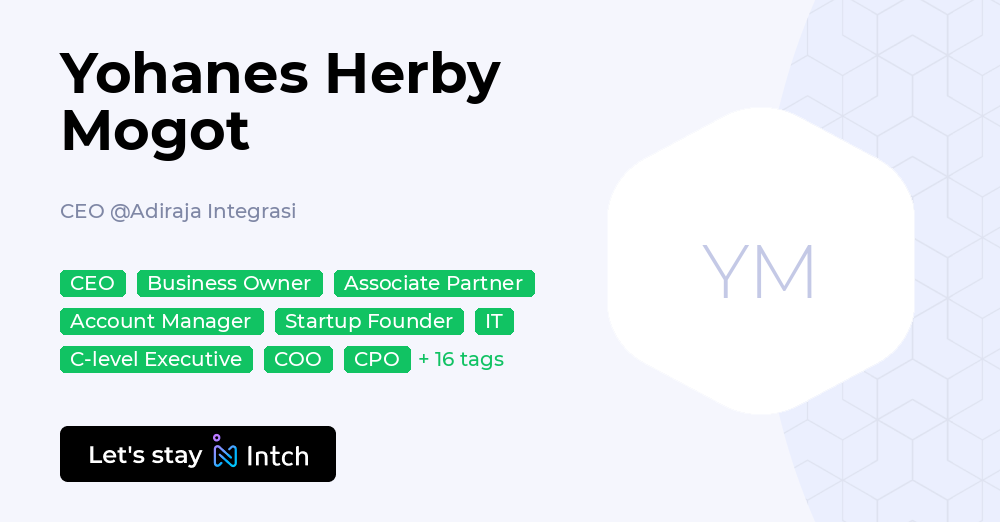 Yohanes Herby Mogot - CEO, Adiraja Integrasi | Intch