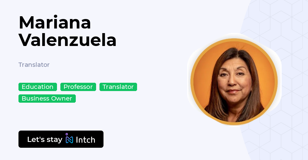 Mariana Valenzuela - Translator, | Intch