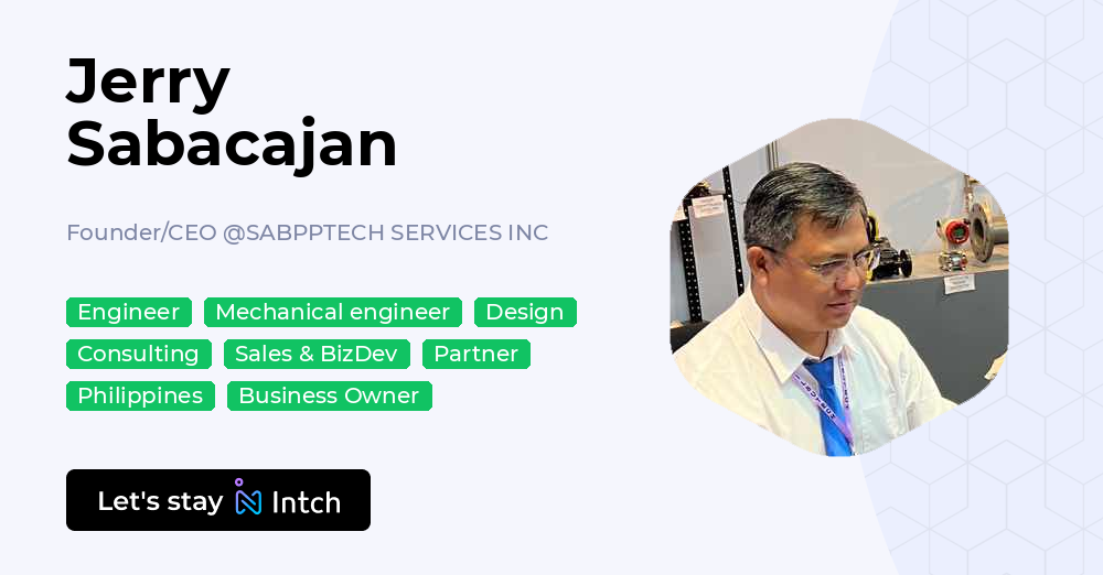 Jerry Sabacajan - Founder/CEO, SABPPTECH SERVICES INC | Intch