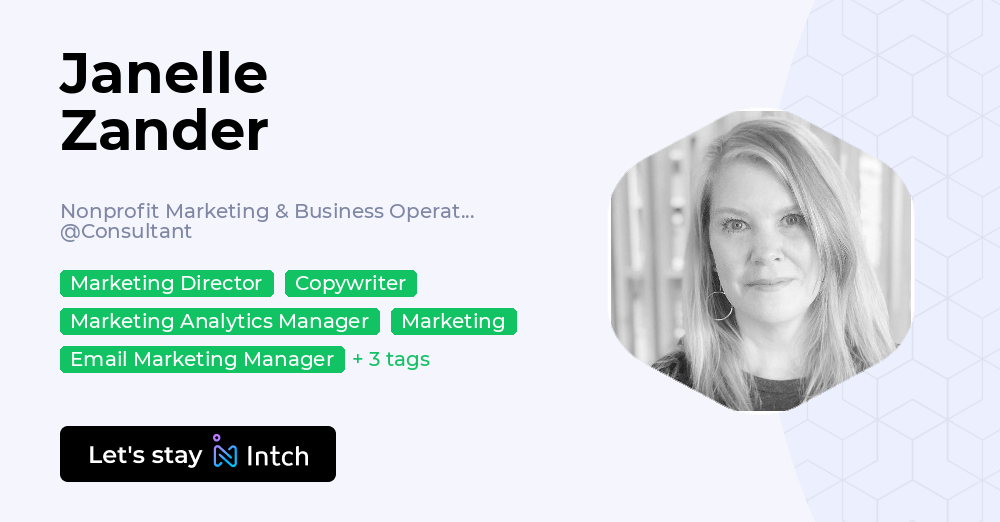 Janelle Zander - Nonprofit Marketing & Business Operations Consultant, Consultant | Intch