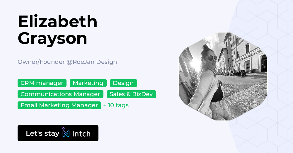 Elizabeth Grayson - Owner/Founder, RoeJan Design | Intch