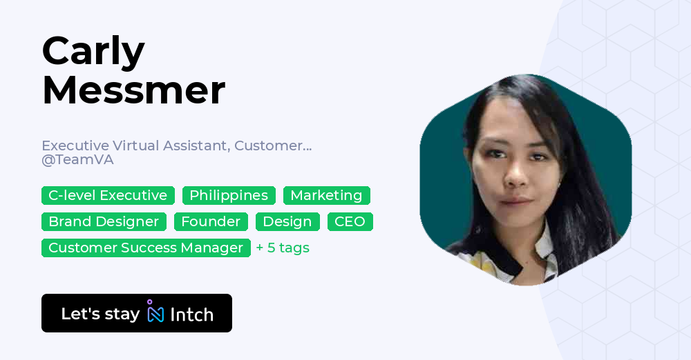 Carly Messmer - Executive Virtual Assistant, Customer Success Manager, Brand strategist, TeamVA ...