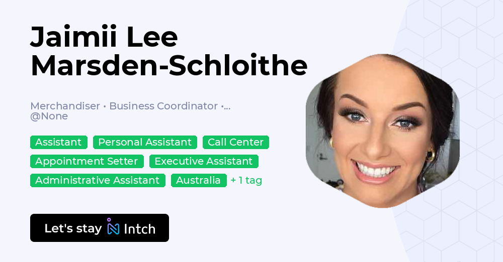 Jaimii Lee Marsden-Schloithe - Merchandiser • Business Coordinator ...