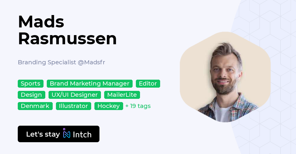 Mads Rasmussen - Branding Specialist, Madsfr | Intch