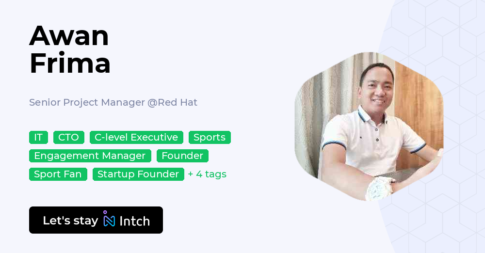Awan Frima - Senior Project Manager, Red Hat | Intch