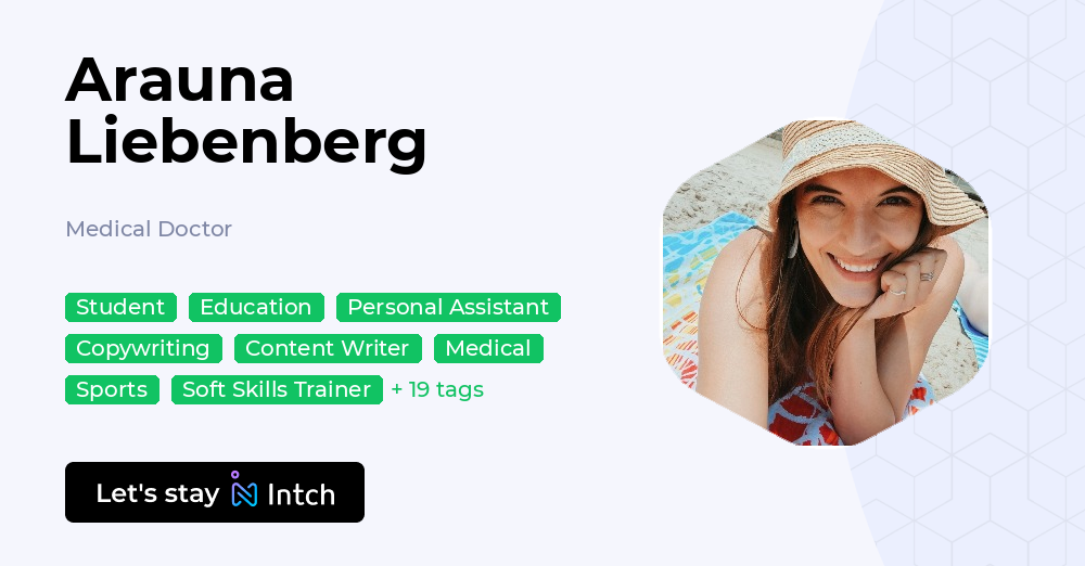Arauna Liebenberg - Medical Doctor, | Intch