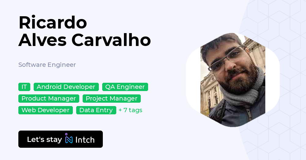 Ricardo Alves Carvalho - Software Engineer, | Intch