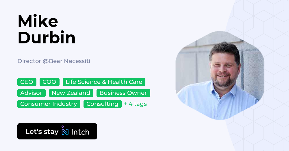Mike Durbin - Director, Bear Necessiti | Intch