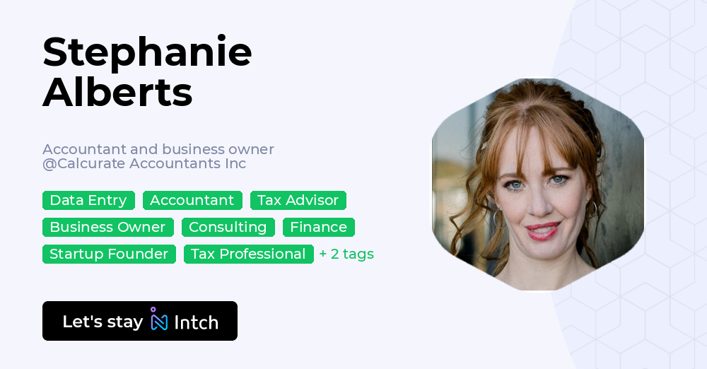 Stephanie Alberts - Accountant and business owner, Calcurate ...