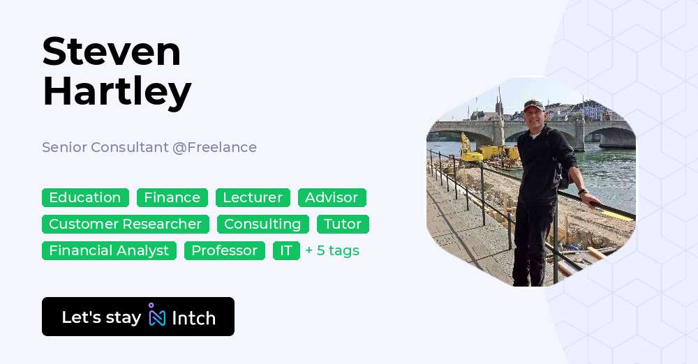 Steven Hartley - Senior Consultant, Freelance | Intch