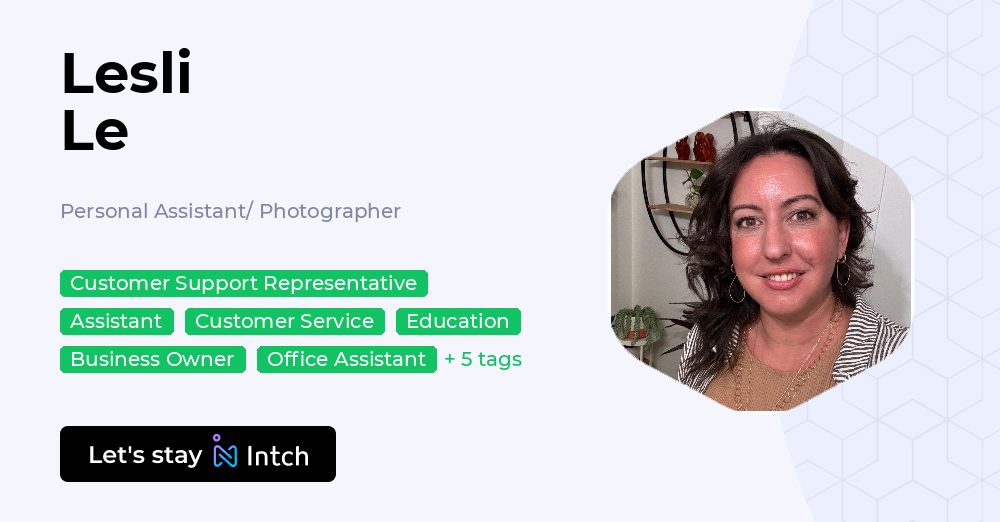 Lesli Le - Personal Assistant/ Photographer, | Intch