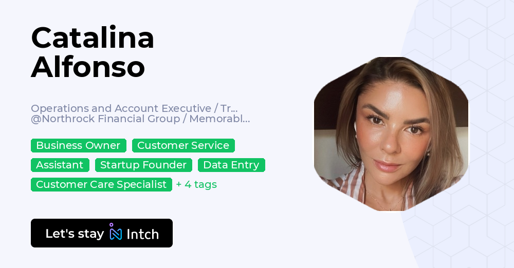 Catalina Alfonso - Operations and Account Executive / Travel designer, Northrock Financial Group ...