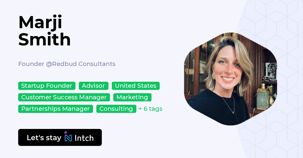 Marji Smith - Founder, Redbud Consultants | Intch