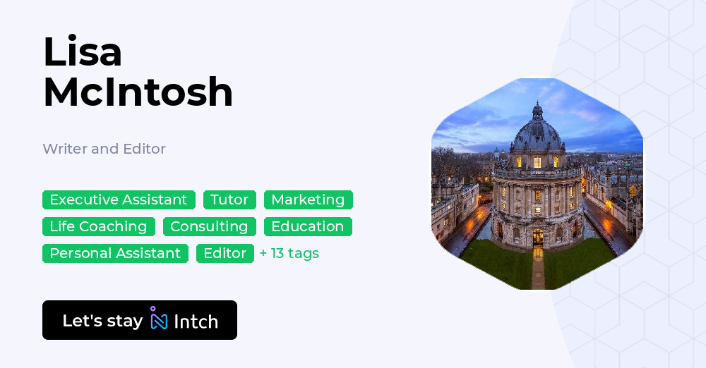 Lisa McIntosh - Writer and Editor, | Intch