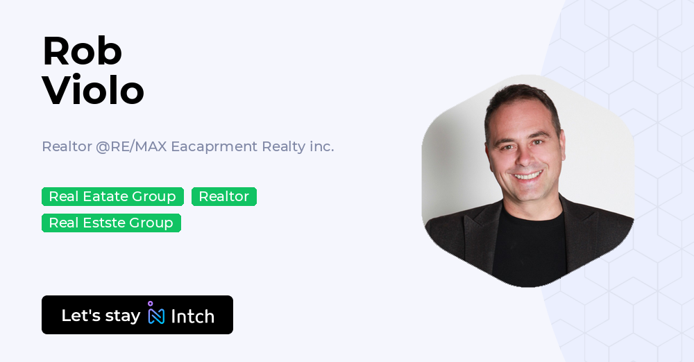 Rob Violo - Realtor, RE/MAX Eacaprment Realty inc. | Intch