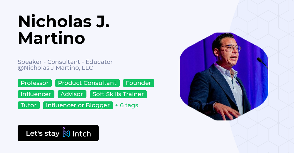 Nicholas J. Martino - Speaker - Consultant - Educator, Nicholas J ...