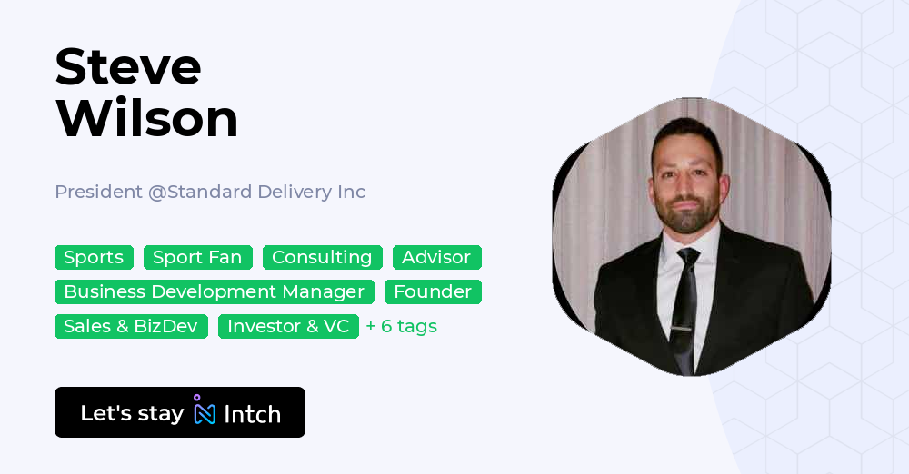 Steve Wilson - President, Standard Delivery Inc | Intch