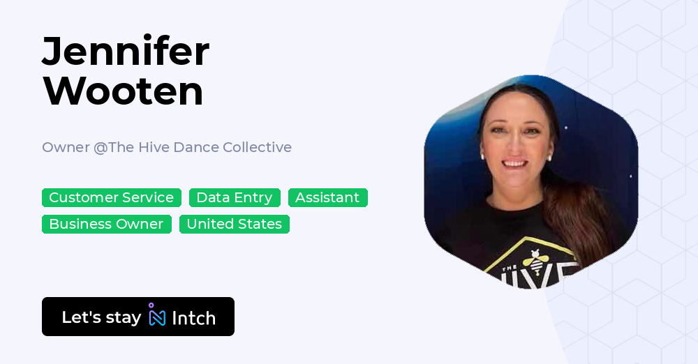 Jennifer Wooten - Owner, The Hive Dance Collective | Intch