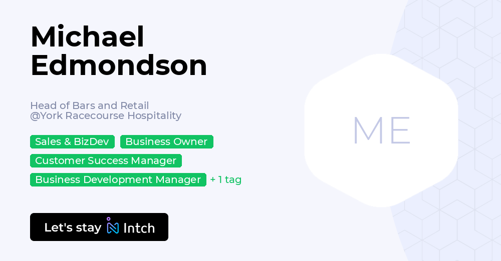 Michael Edmondson - Head of Bars and Retail, York Racecourse ...