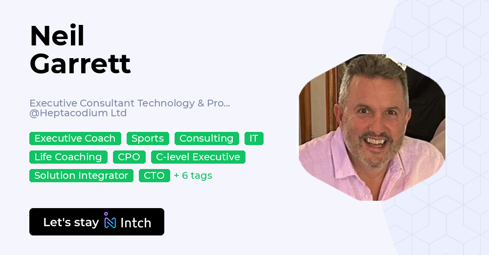 Neil Garrett - Executive Consultant Technology & Products, Heptacodium ...