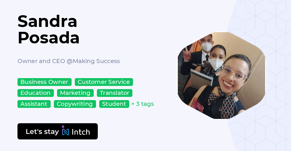 Sandra Posada - Owner and CEO, Making Success | Intch