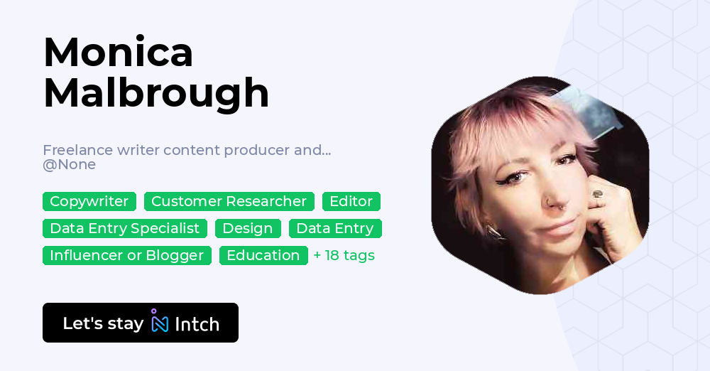 Monica Malbrough - Freelance writer content producer and copy editor ...