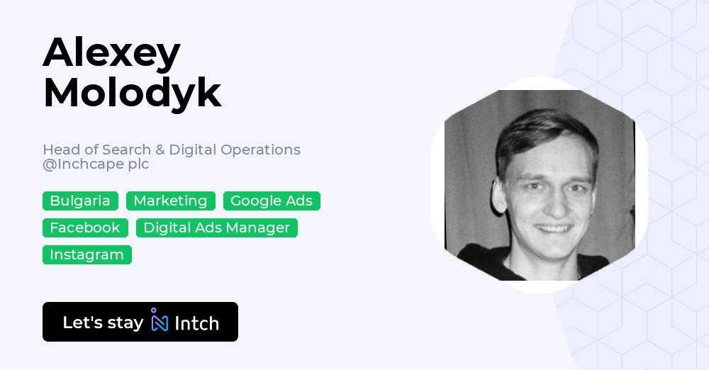 Alexey Molodyk - Head of Search & Digital Operations, Inchcape plc | Intch