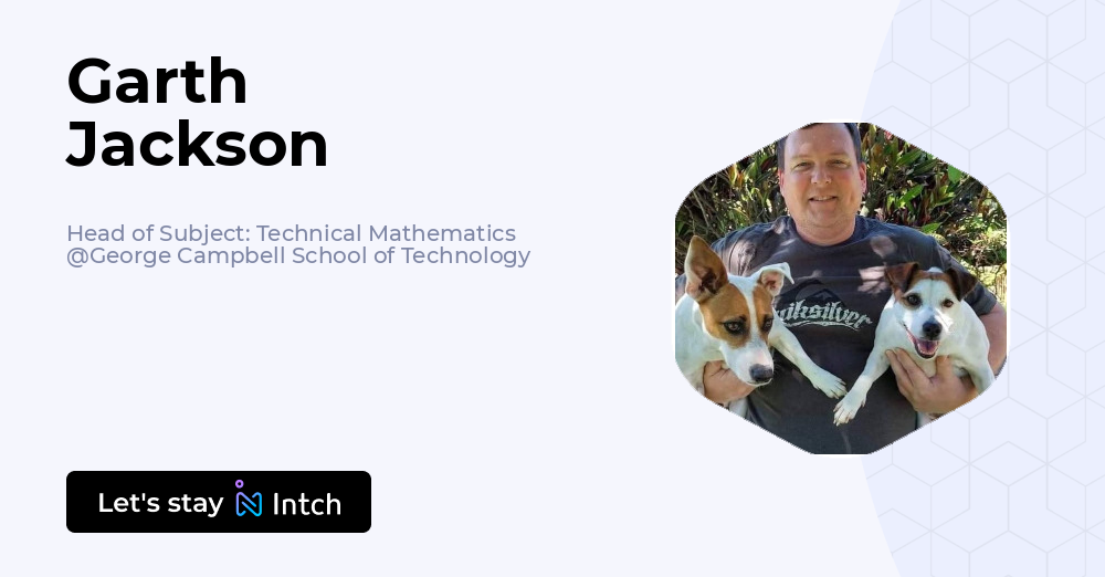 Garth Jackson - Head of Subject: Technical Mathematics, George Campbell ...