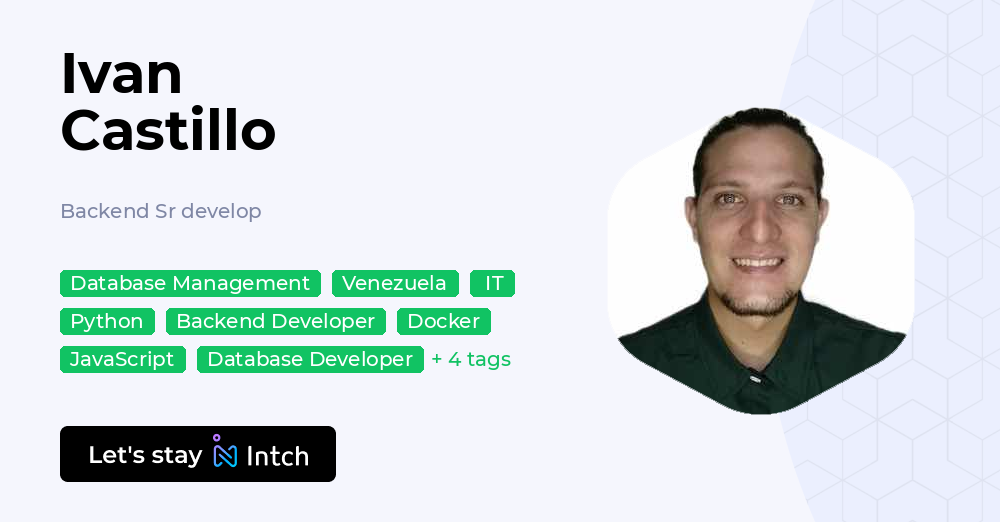 Ivan Castillo - Backend Sr develop, | Intch