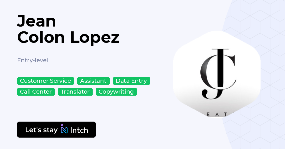 Jean Colon Lopez - Entry-level, | Intch