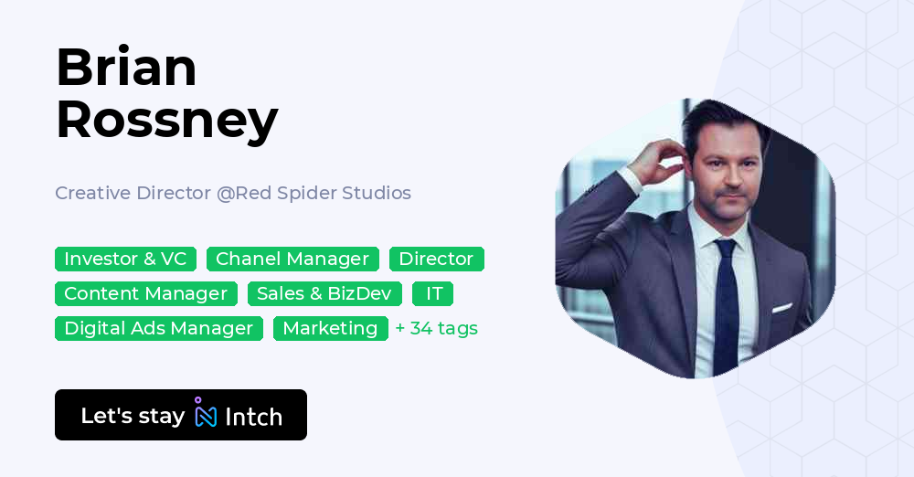Brian Rossney - Creative Director, Red Spider Studios | Intch
