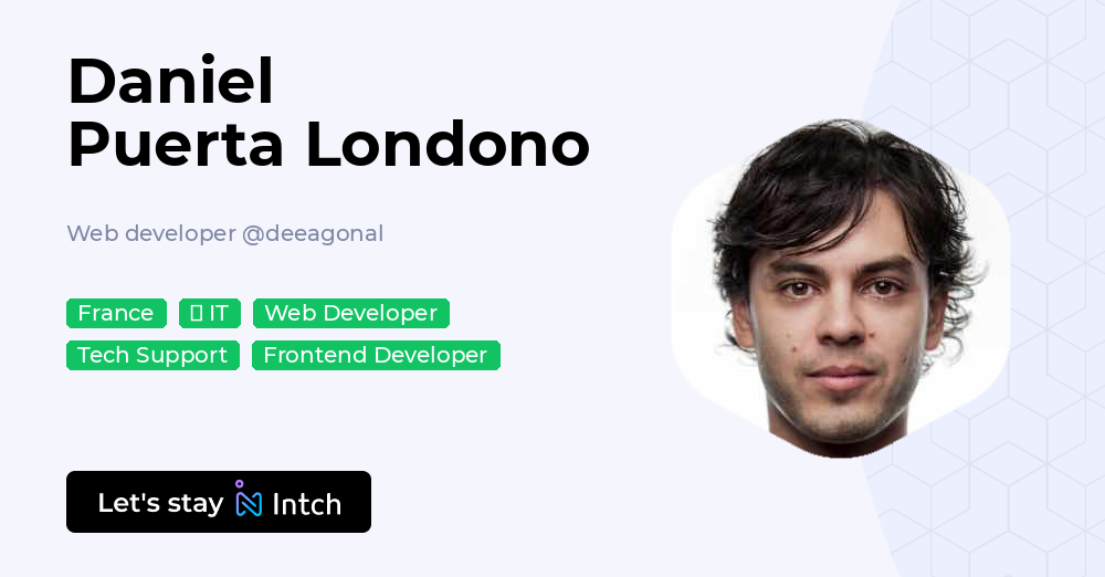 Daniel Puerta Londono - Web developer, deeagonal | Intch