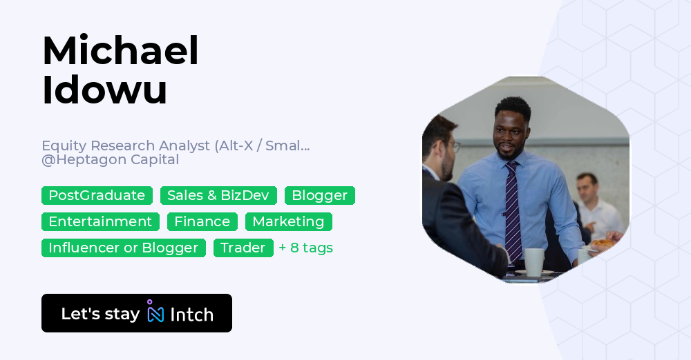 Michael Idowu - Equity Research Analyst (Alt-X / Small Cap stocks ...