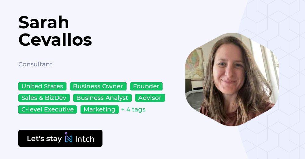 Sarah Cevallos - Consultant, | Intch