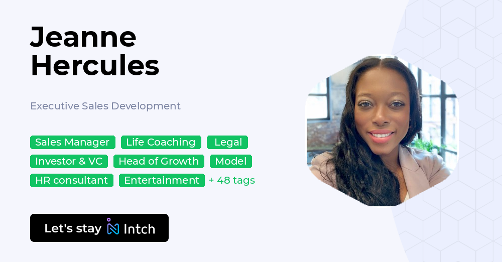 Jeanne Hercules - Executive Sales Development, | Intch