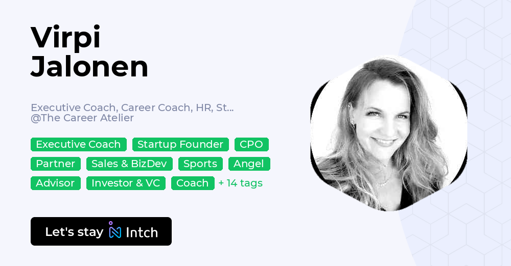 Virpi Jalonen - Executive Coach, Career Coach, HR, Startup Advisor, The ...