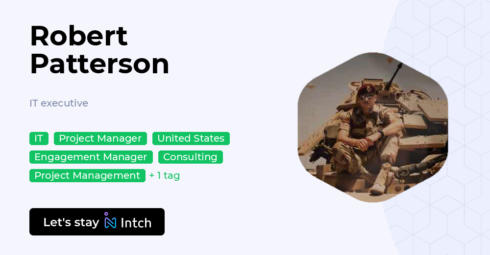 Robert Patterson - IT executive, | Intch
