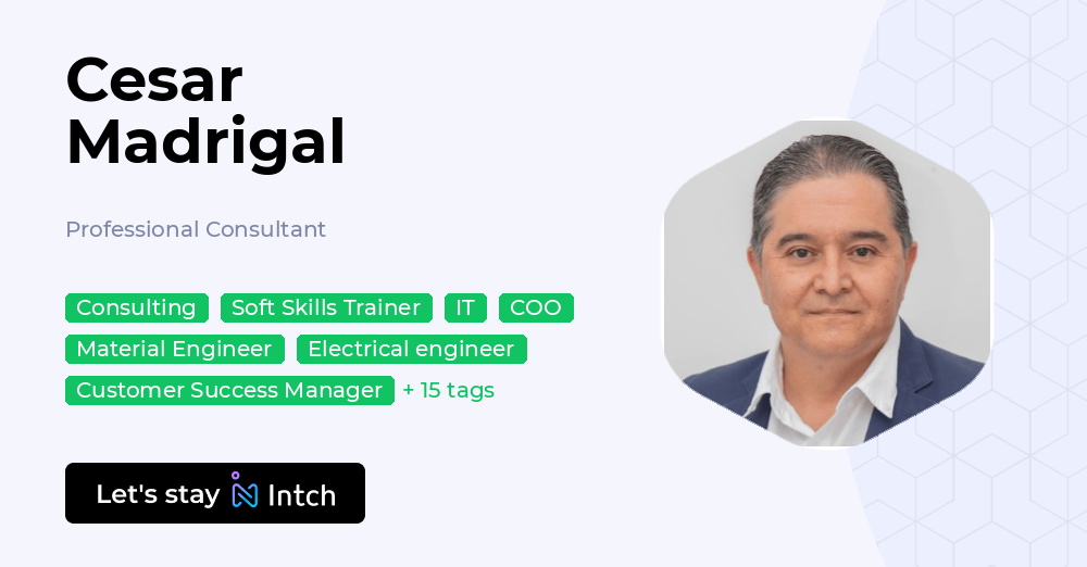 Cesar Madrigal - Professional Consultant, | Intch